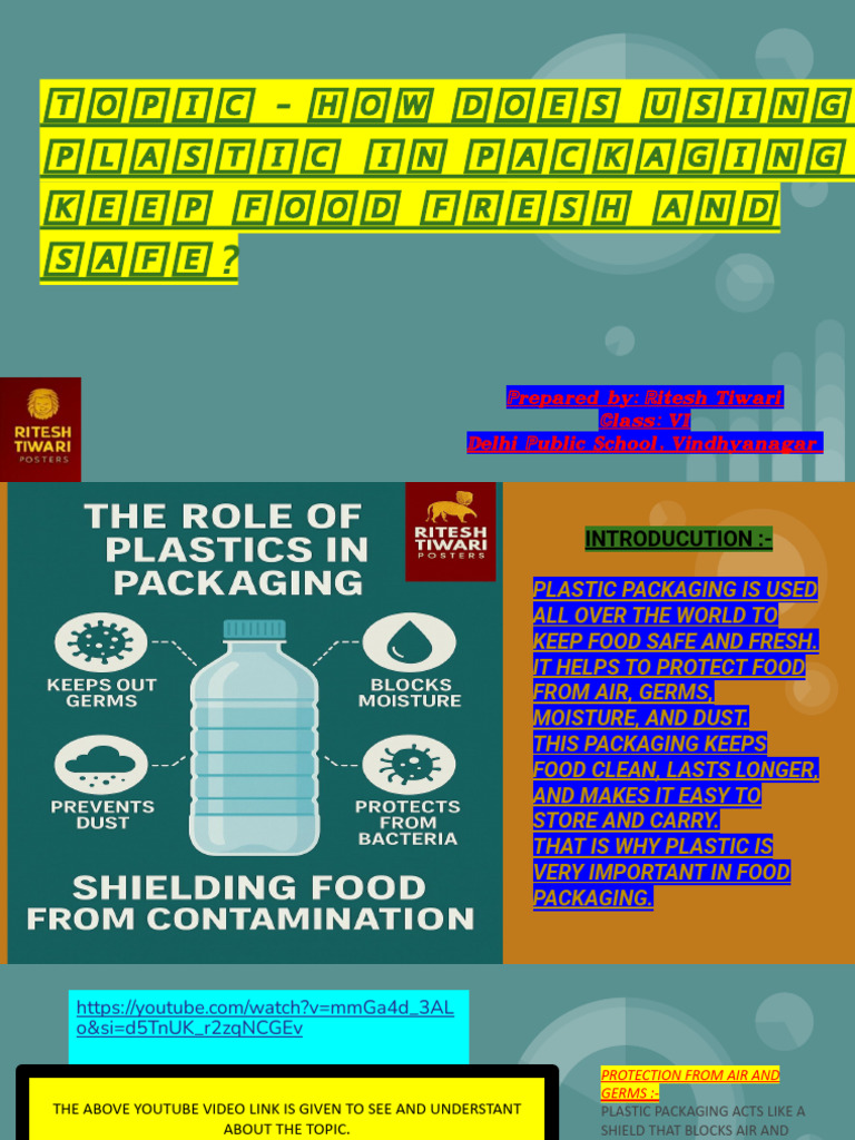 How Does Using Plastic in Packaging Keep Food Fresh and Safe | PDF