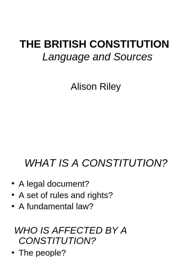 Overview of the British Constitution | PDF | Parliament | Constitution