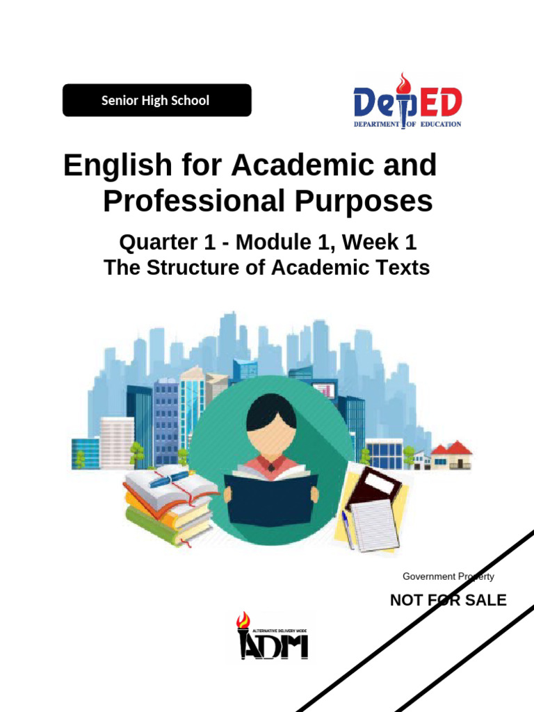 Structure of Academic Texts Module | PDF | Reading Comprehension