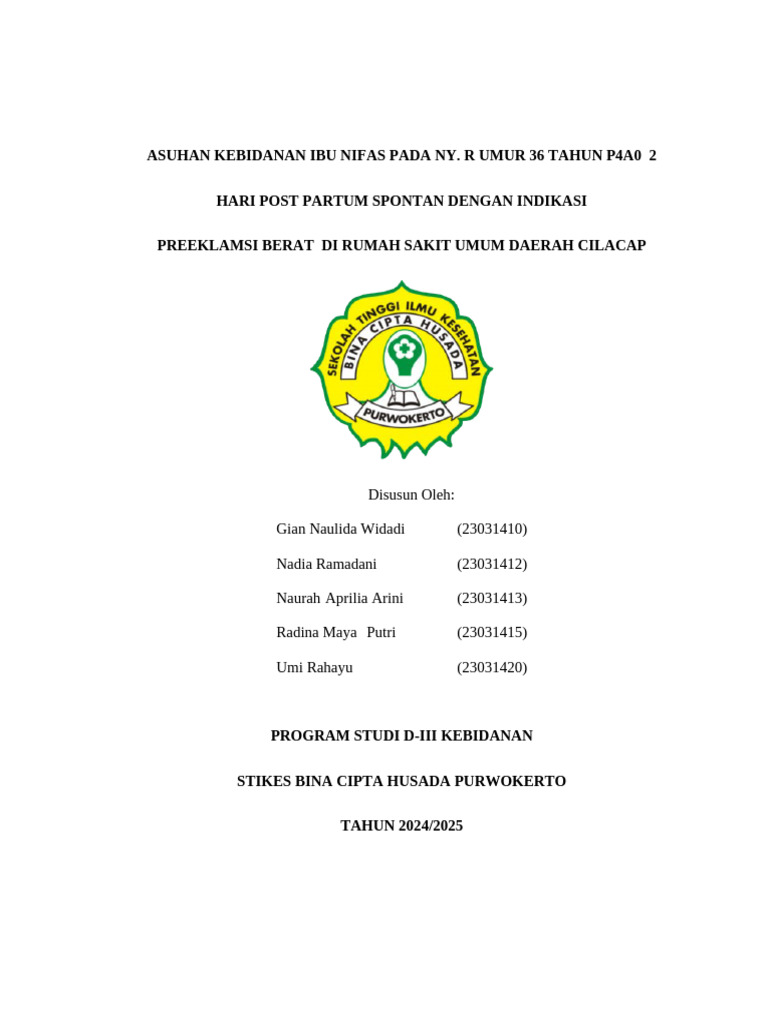 Presus Pre Eklamsia Fiks Insyaallah-1-2 | PDF