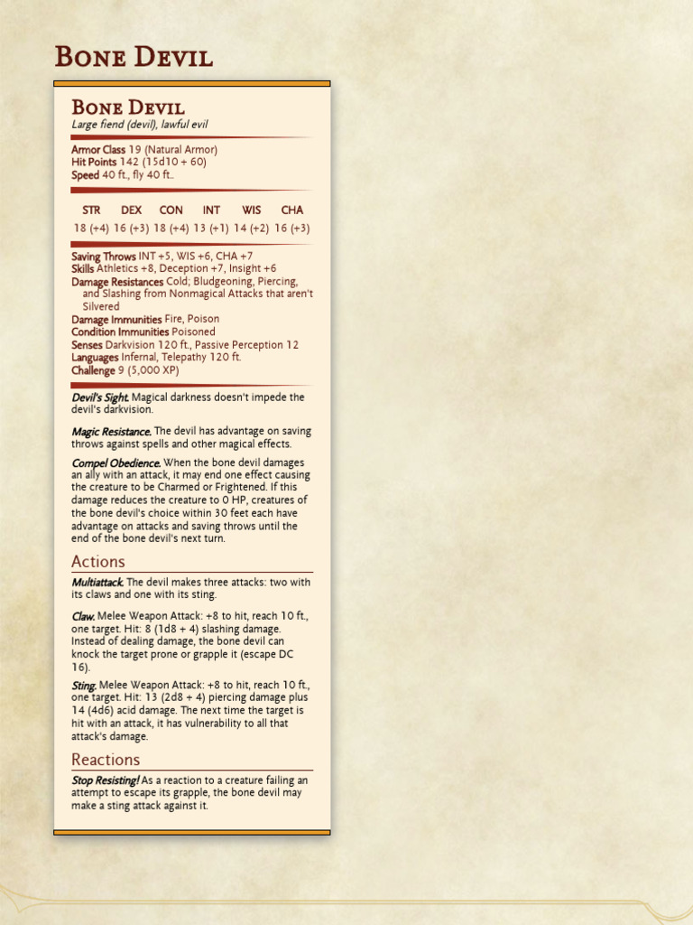 Bone Devil - The Homebrewery | PDF
