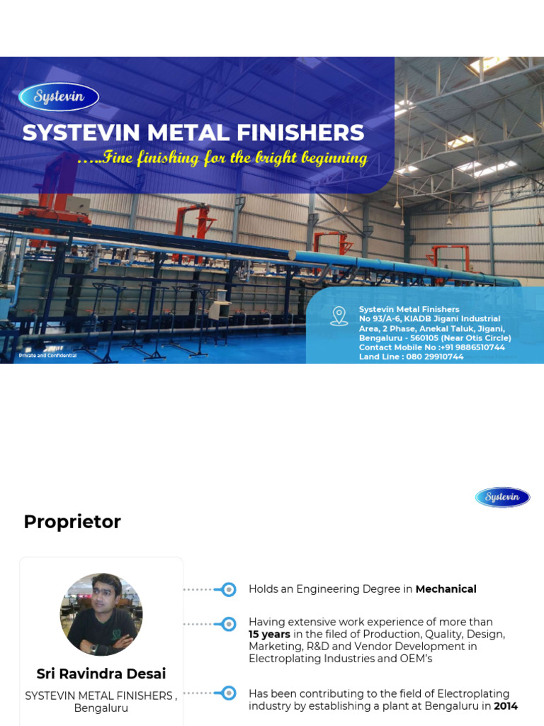 Systevin Metal Finishers Overview | PDF | Materials
