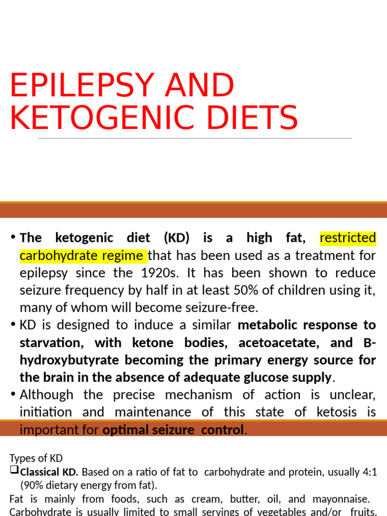 Epilepsy and Ketogenic Diets | PDF | Ketogenic Diet | Ketosis