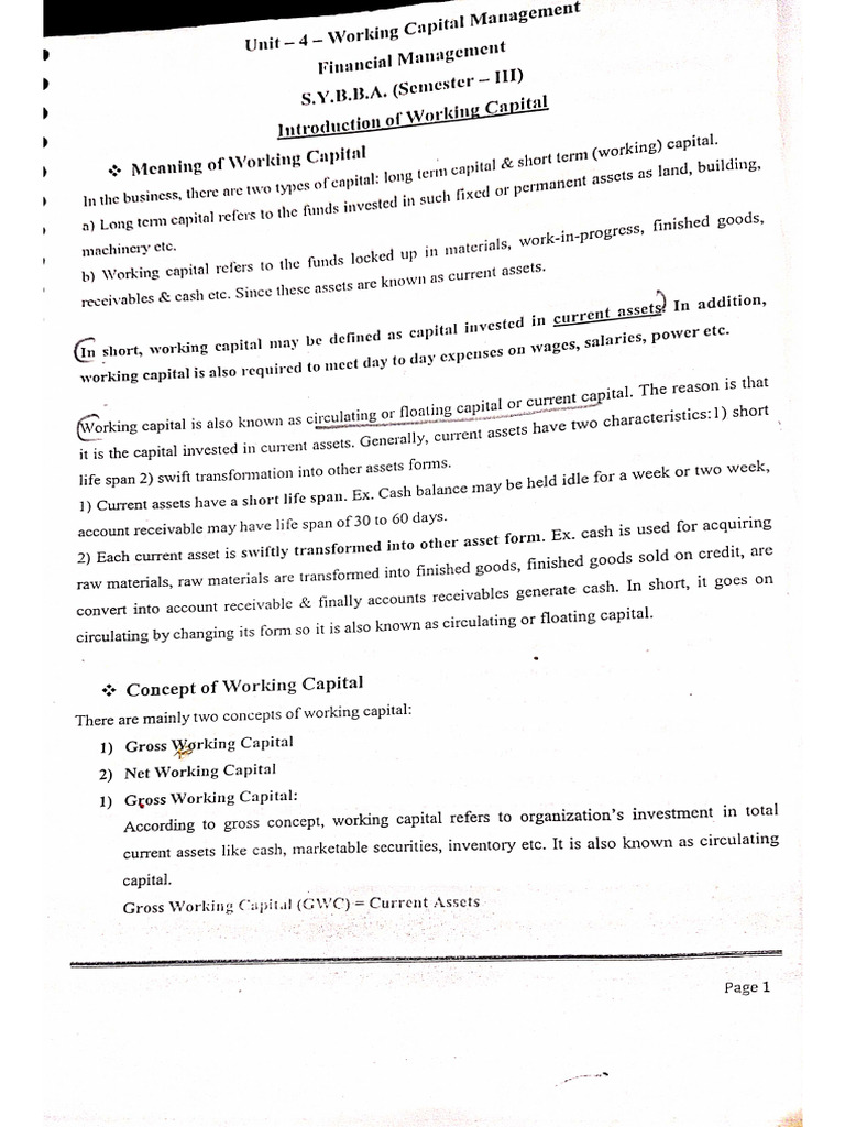 Financial Management Unit - 4 | PDF