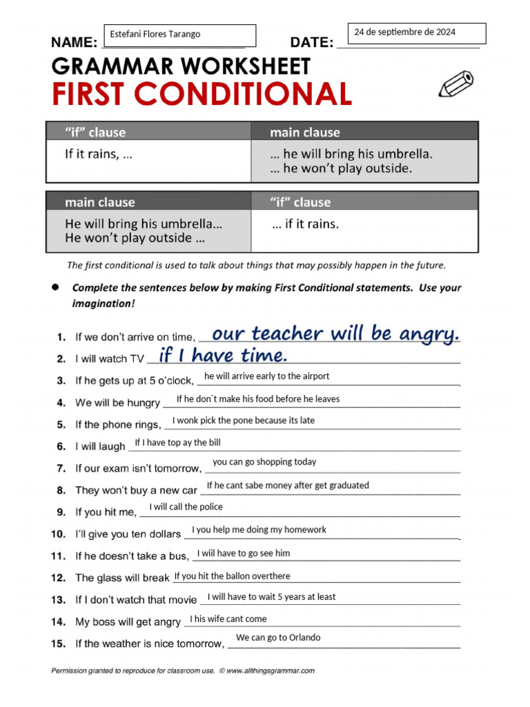 Conditional Statements and Plans | PDF