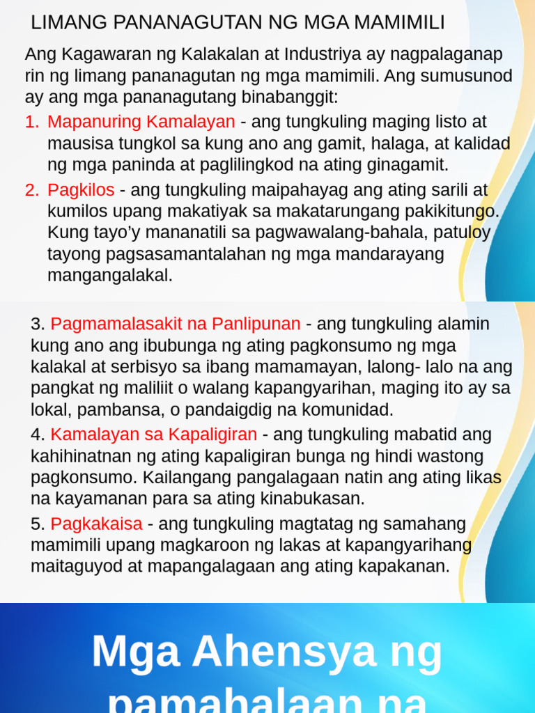 Ap 9 q1 Mga Ahensya | PDF