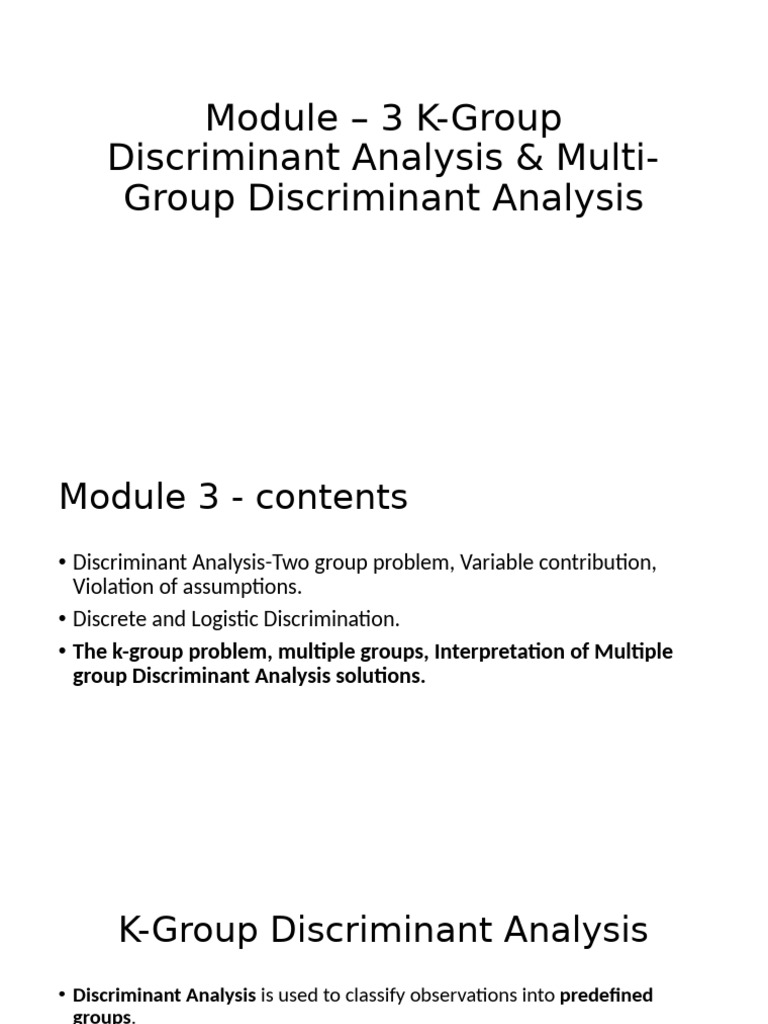 CAMI16 - Data Analytics Module 3 Part 3 | PDF