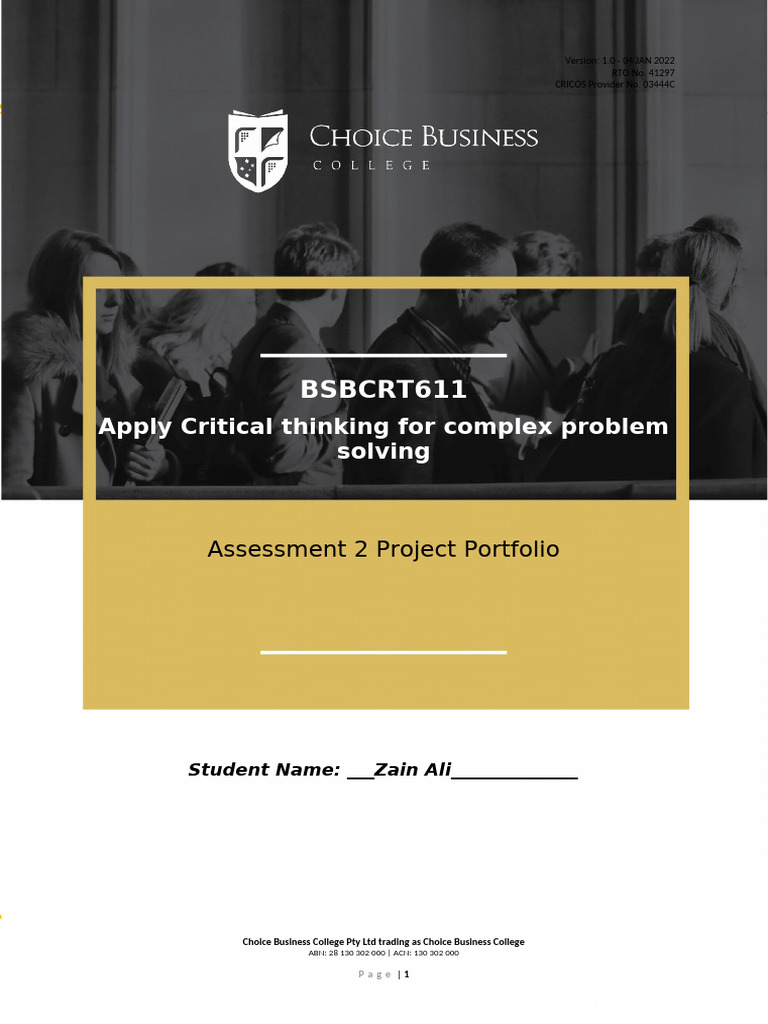 Critical Thinking for Problem Solving | PDF | Cloud Computing | Plagiarism