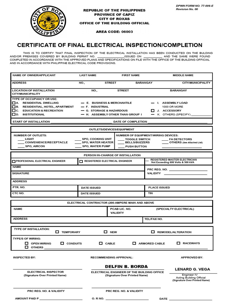 Completion Electrical 1 | PDF | Electrical Wiring | Electrical Engineering
