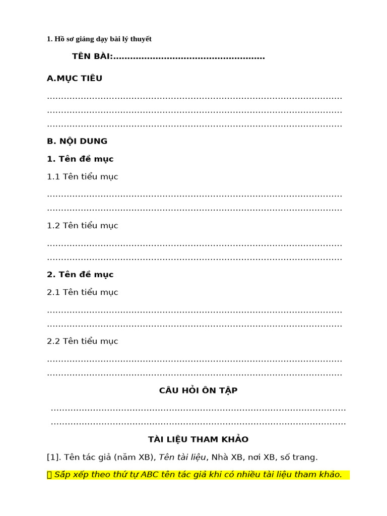 BIỂU MẪU HSGD | PDF