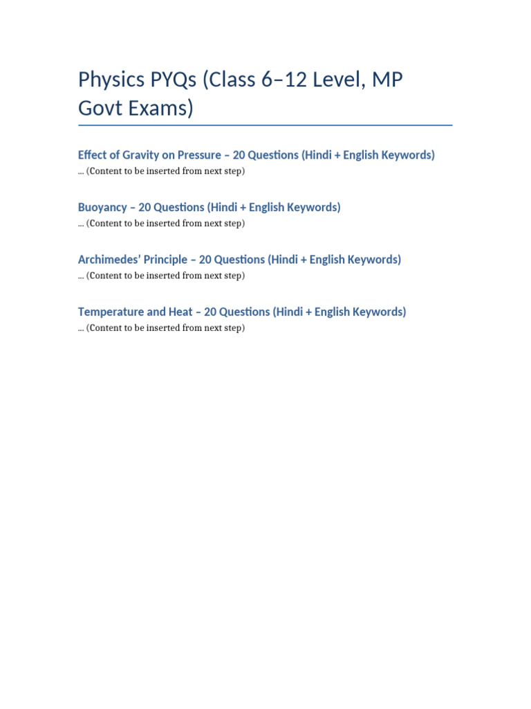 Physics PYQs Set4 | PDF