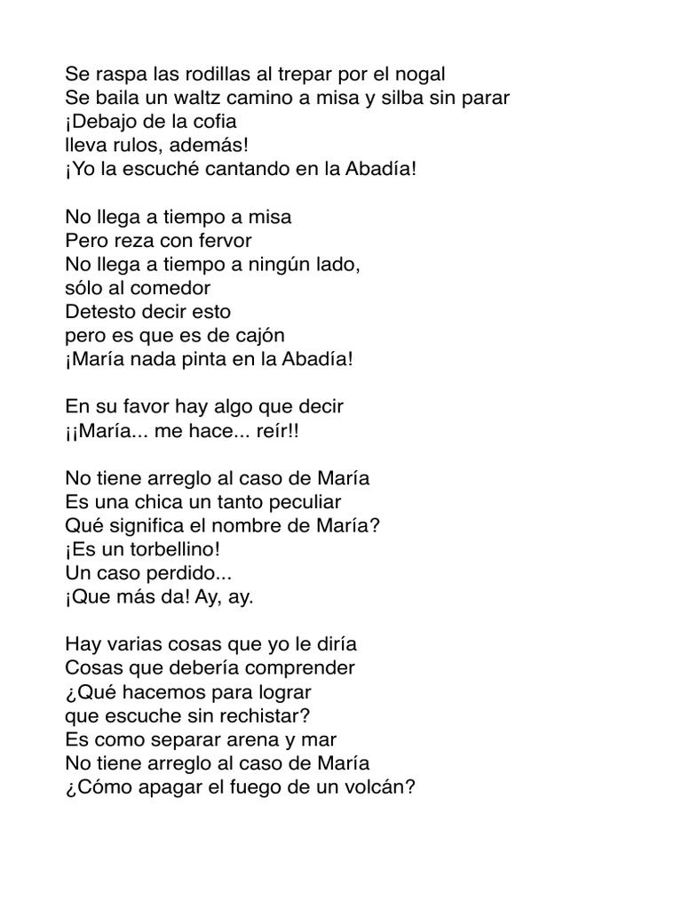 Maria Letra | PDF