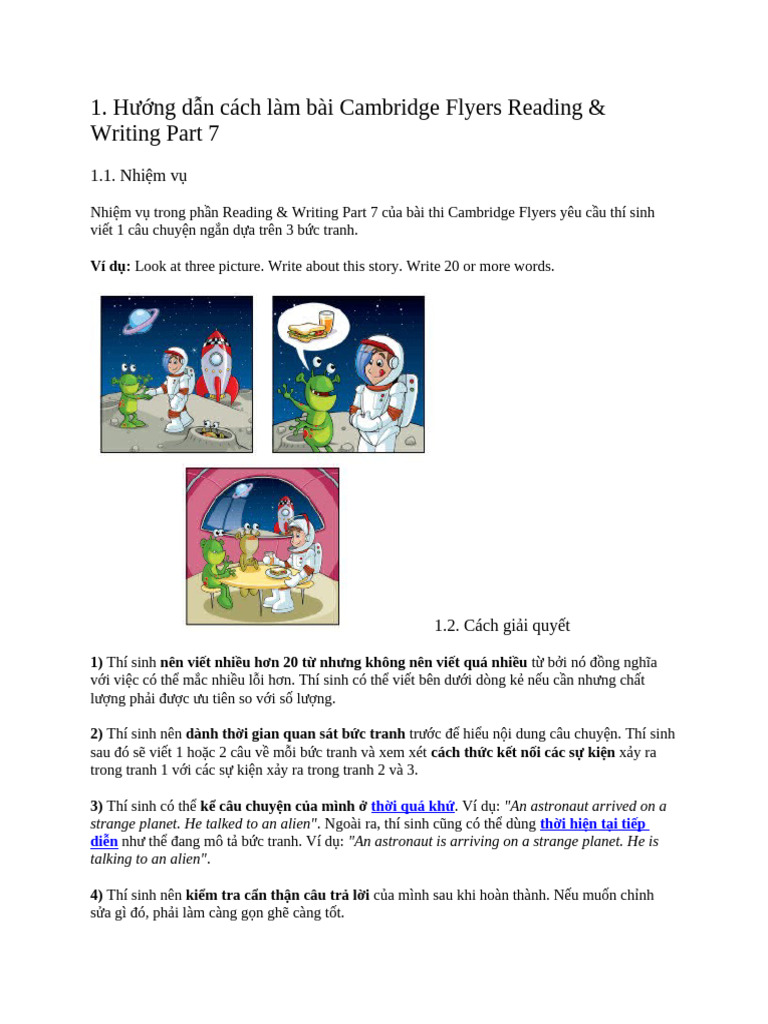 Flyers - Writing Part 7 | PDF