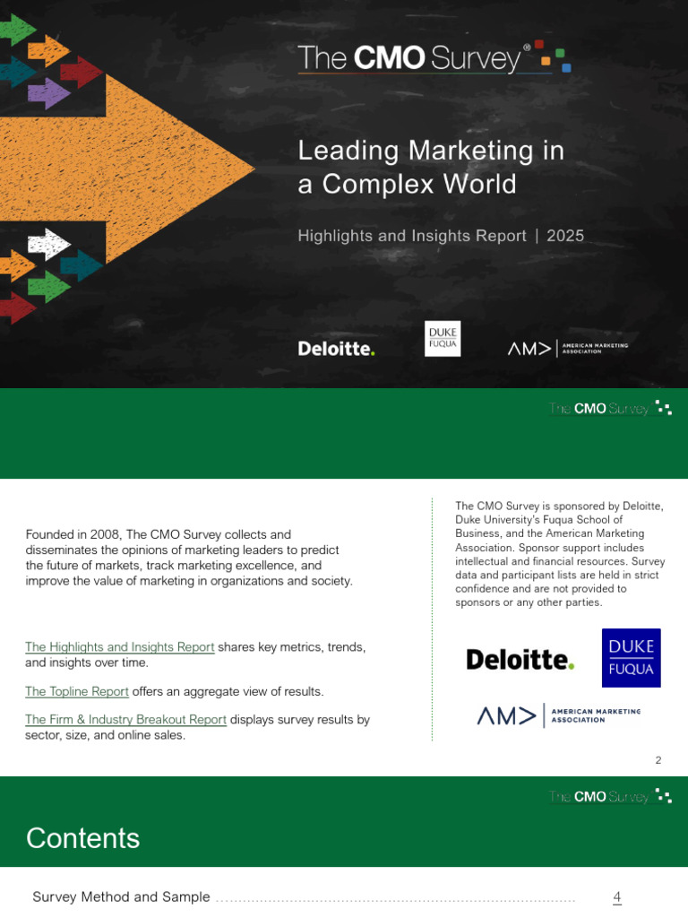 The CMO Survey-Highlights and Insights Report-2025 | PDF | Retail ...