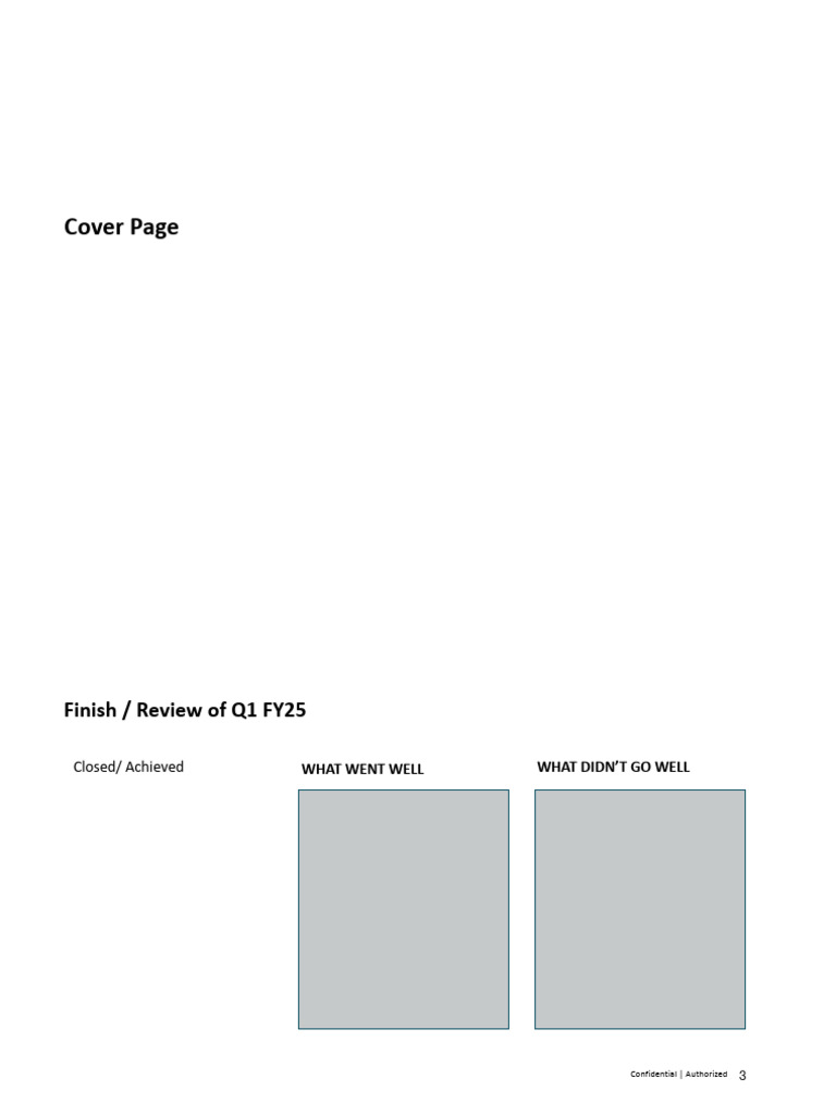 Q1 FY25 Sales Review and Q2 Outlook | PDF