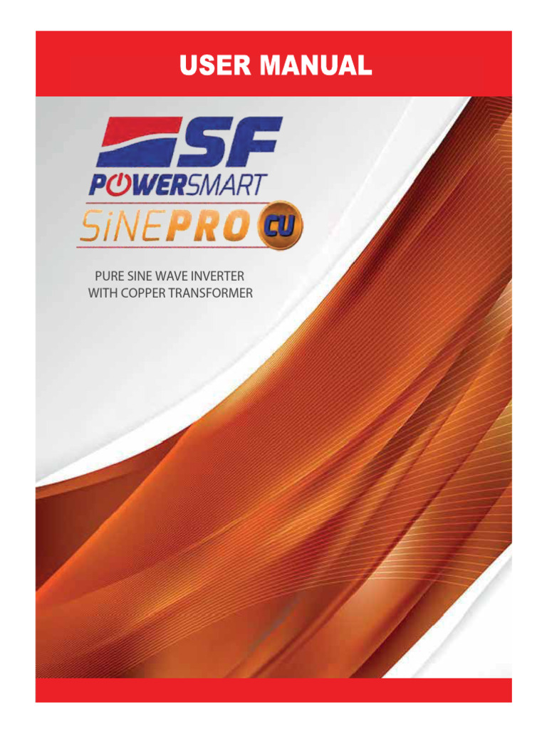 SF Power Smart Sine Pro Cu User Manual | PDF