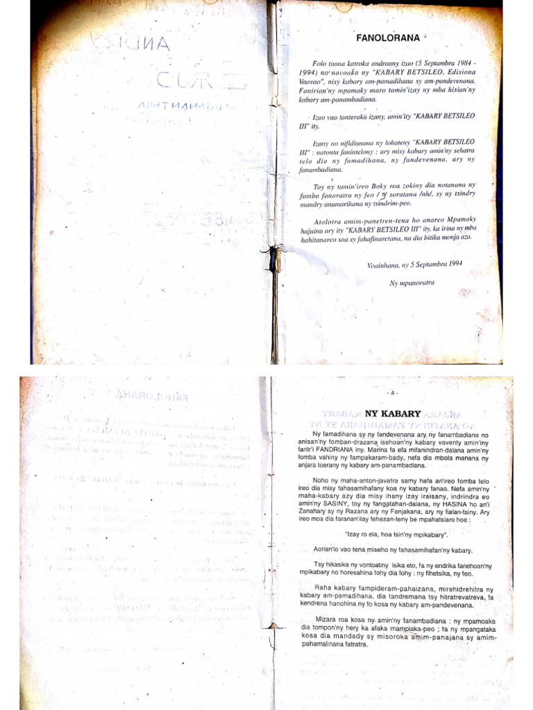 Kabary Betsileo III | PDF