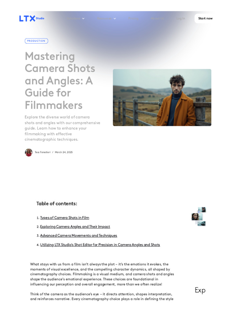 Mastering Film Shots and Angles | PDF | Cinematography