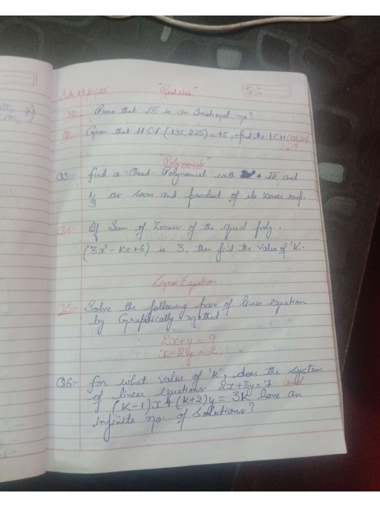 Day 1 (14!09!2025) - Maths IMP Ques | PDF