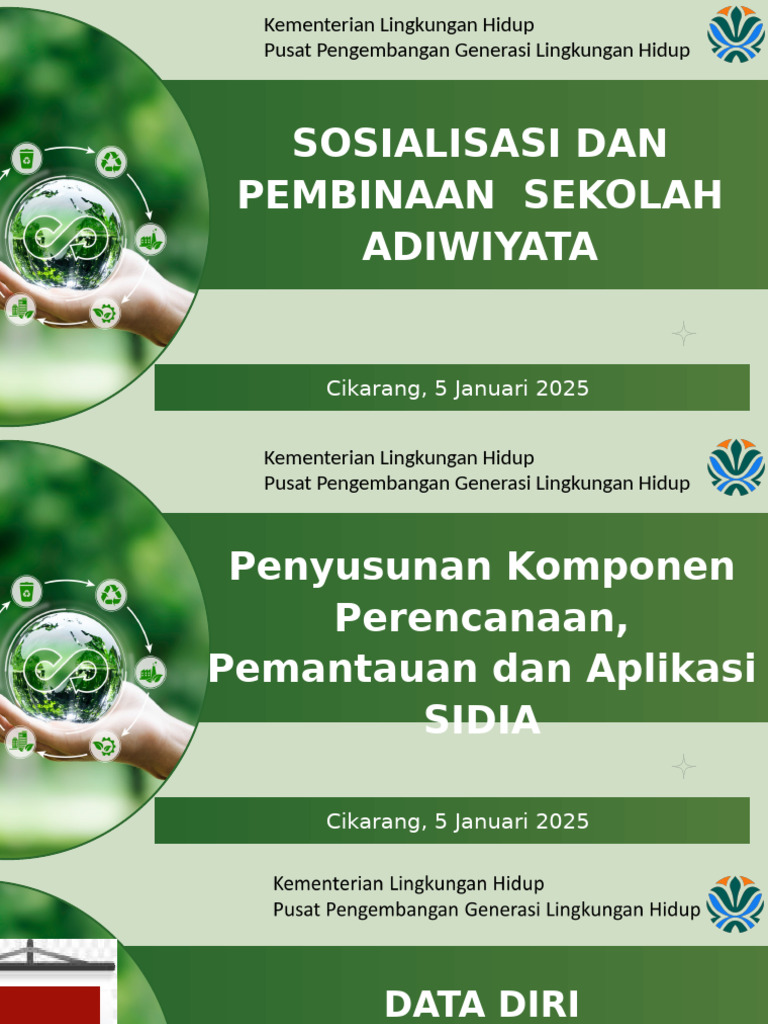 Materi 1 - Pembinaan Sekolah Adiwiyata - Elysabeth (KLH) | PDF