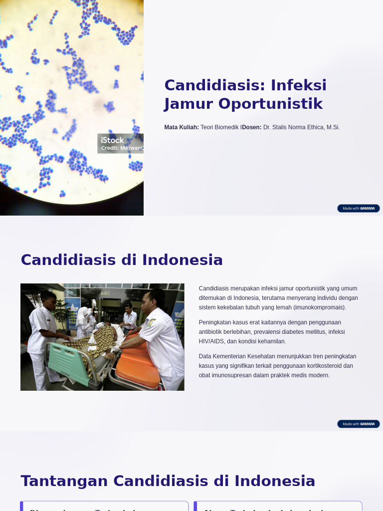 Candidiasis Infeksi Jamur Oportunistik | PDF