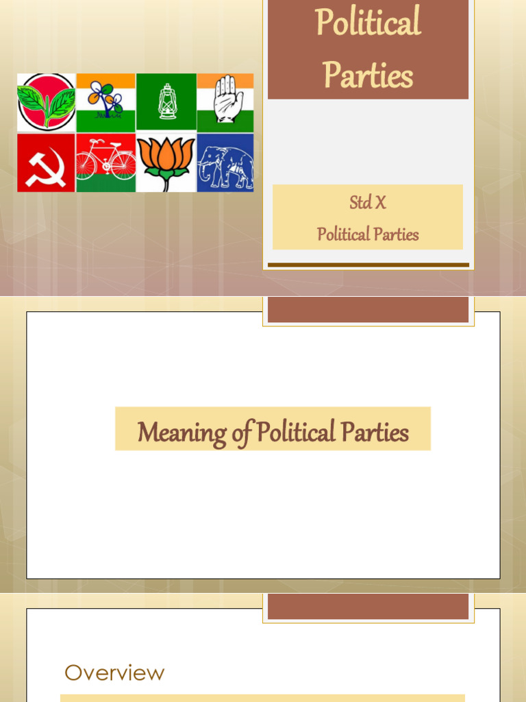 PS CHP 3 Political Parties-1 | PDF | Political Parties | Indian ...