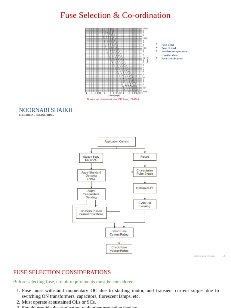 Fuse Selection and Coordination Guide | PDF | Fuse (Electrical ...