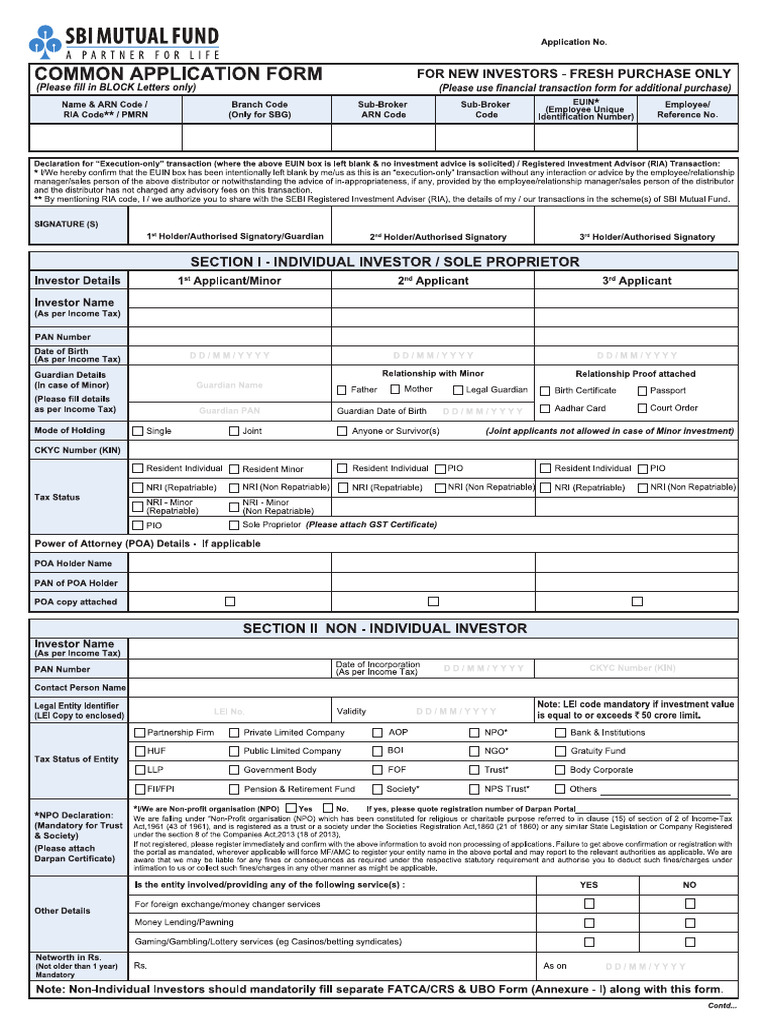 Common Application Form | PDF