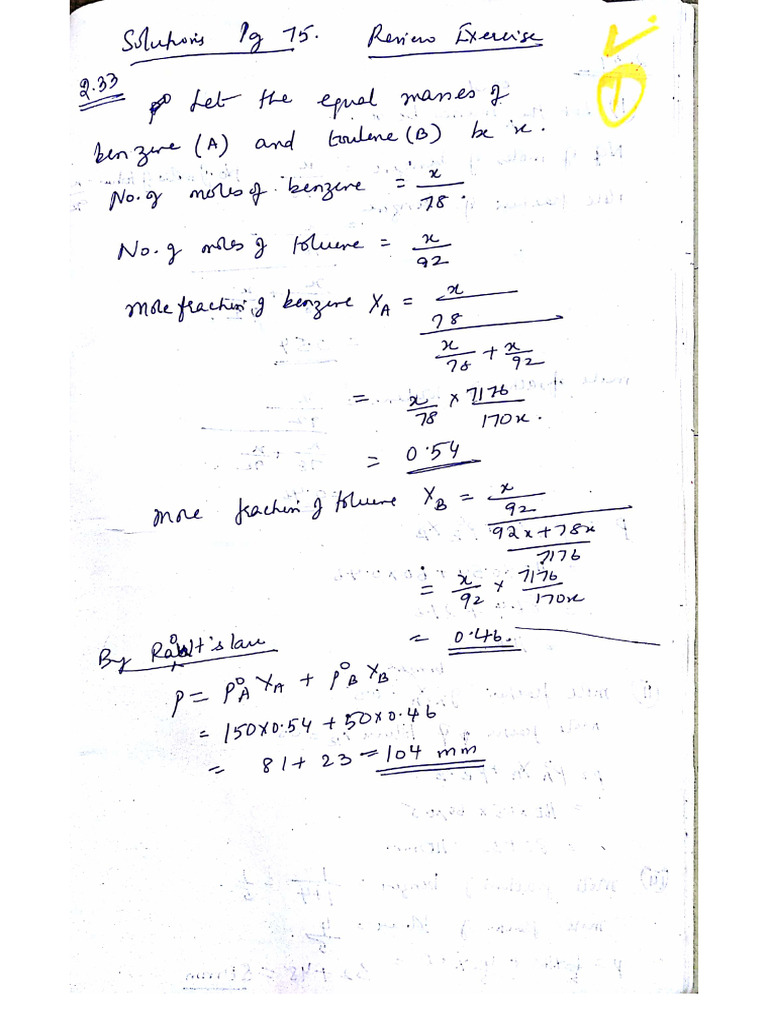 Solutions Numericals | PDF