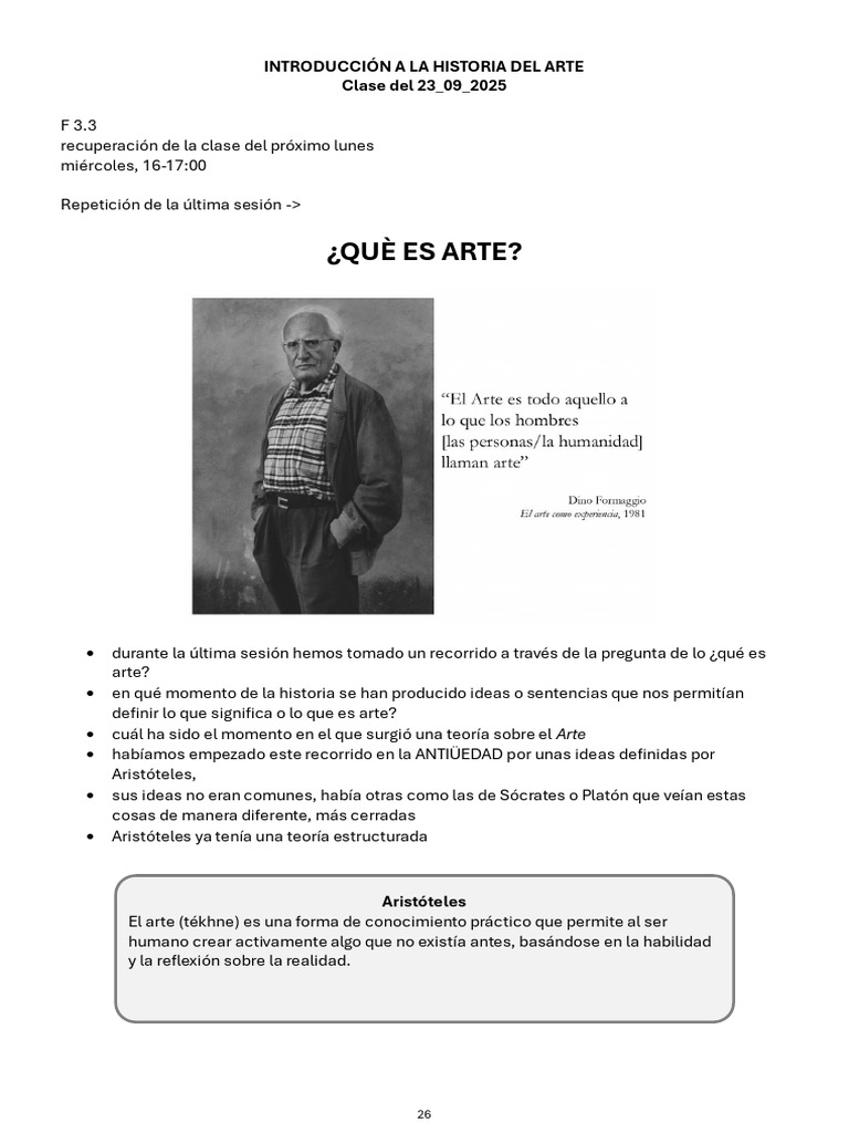 INTRODUCCIÓN A LA HISTORIA DE ARTE - Tema 1 - Parte 2 | PDF ...