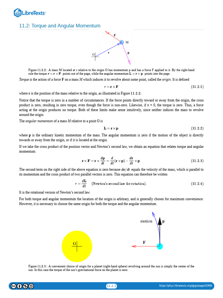 Torque and Angular Momentum Explained | PDF | Torque | Angular Momentum