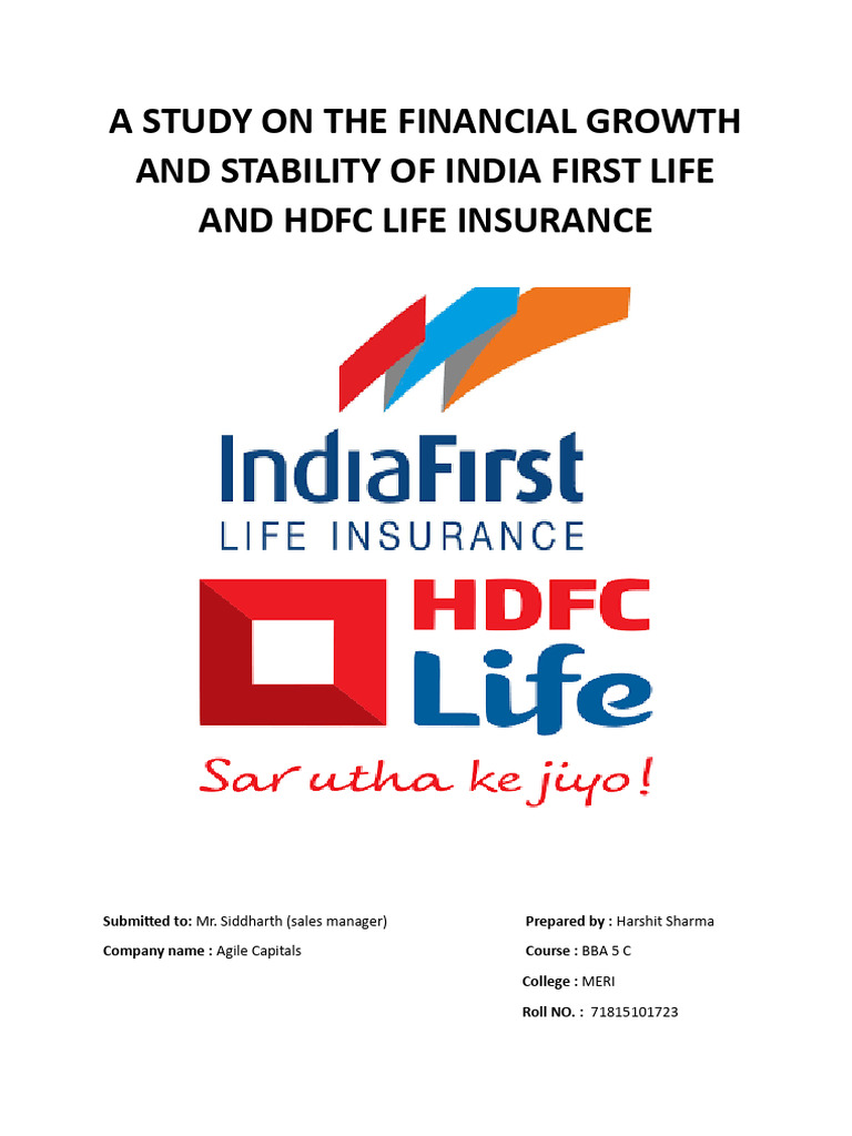 Financial Analysis of IndiaFirst Life Insurance | PDF | Historical Cost ...