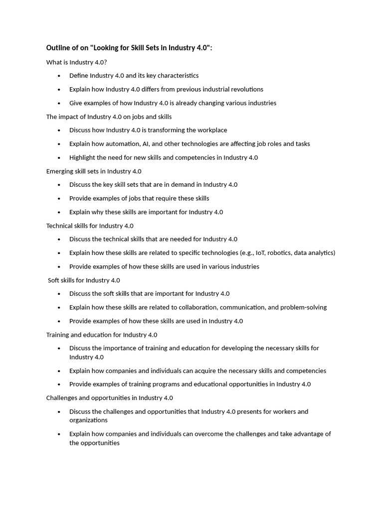 Skills for Success in Industry 4.0 | PDF | Internet Of Things | Skill