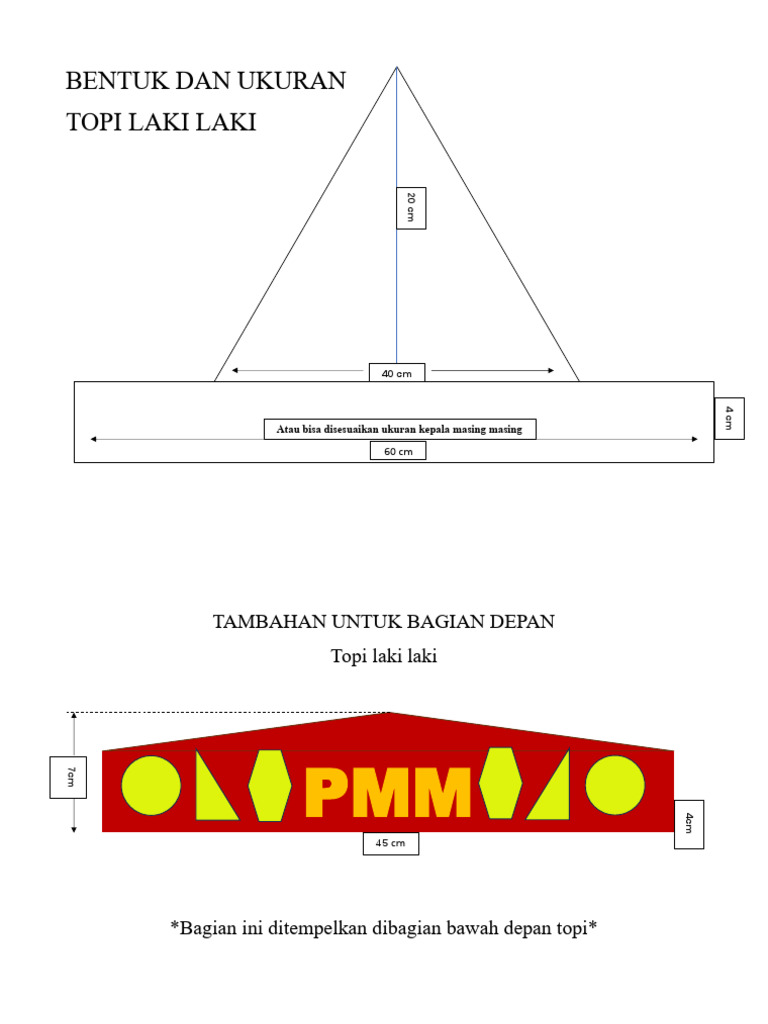 Panduan Bentuk Dan Ukuran Atribut Tambahan | PDF