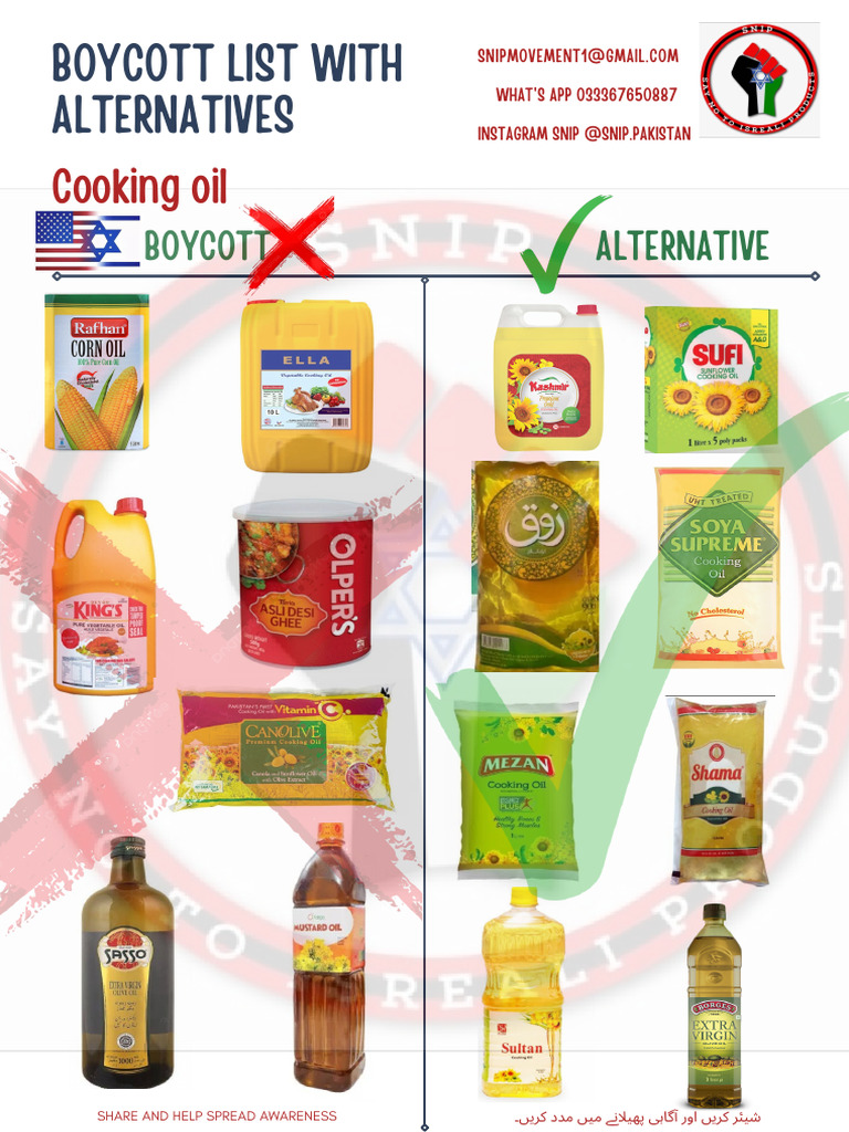 Boycott List With Alternatives 20241019 153127 0000 | PDF