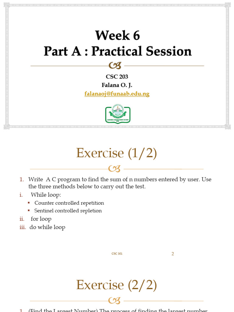 203 Week 6 | PDF