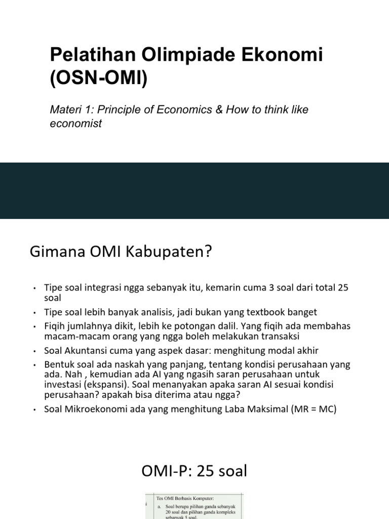 1 - KSMP 25 - MATERI 1 Principle of Economics & How To Think Like ...