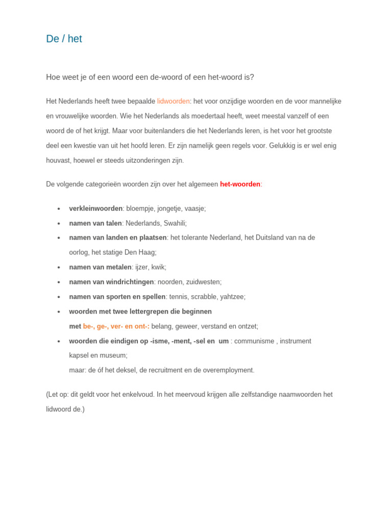 De of Het 2 | PDF