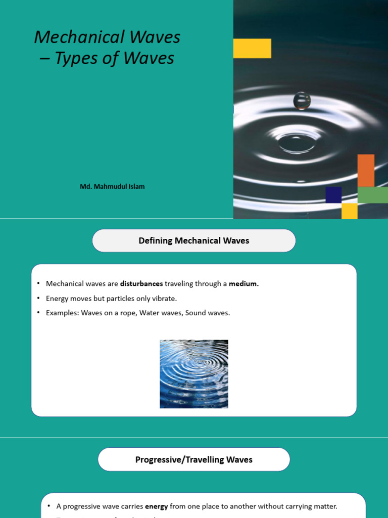 Everyday Examples of Mechanical Waves | PDF