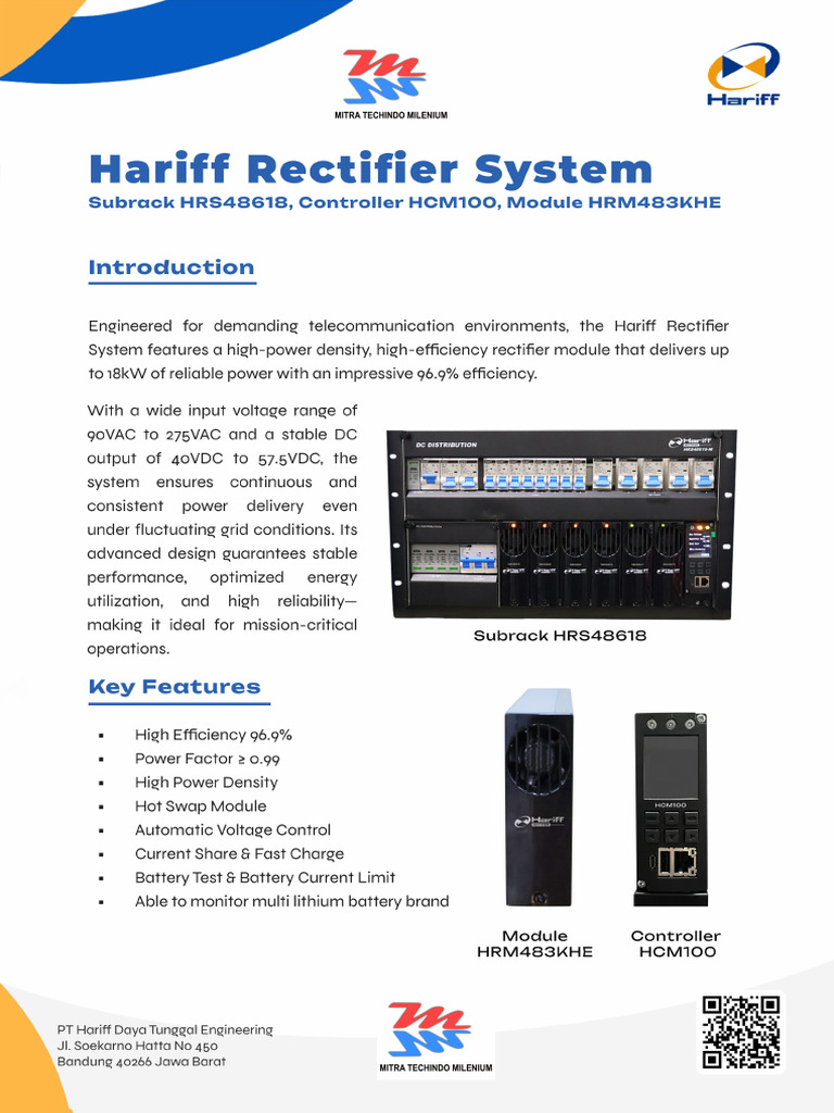 Hariff Rectifier System Up To 18kW - MTM | PDF