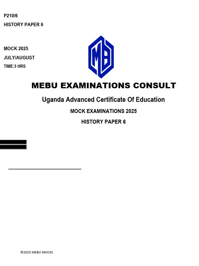 History Paper 6 | PDF
