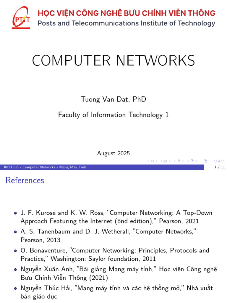 Computer Networks Course Overview | PDF | Computer Network ...