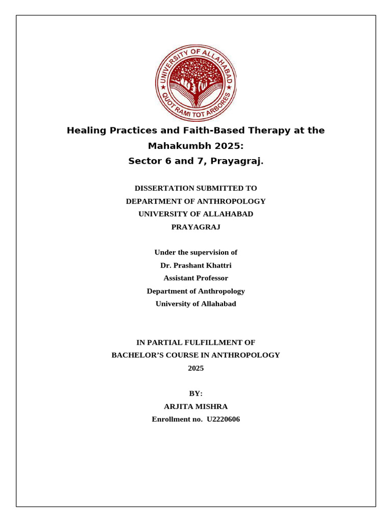 Final Dissertation!! | PDF | Anthropology | Spirituality