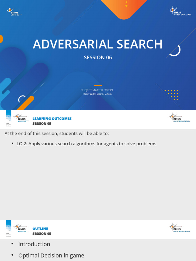 Adversarial Search and Minimax Strategy | PDF | Theoretical Computer ...