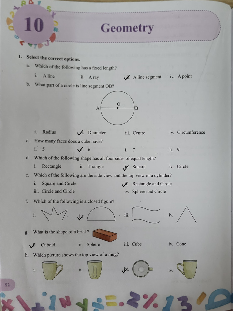 Geometry Questions and Exercises | PDF | Circle | Sphere
