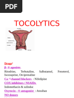 Tocolytic Agents: Mechanisms & Side Effects | PDF | Drugs | Pharmacology