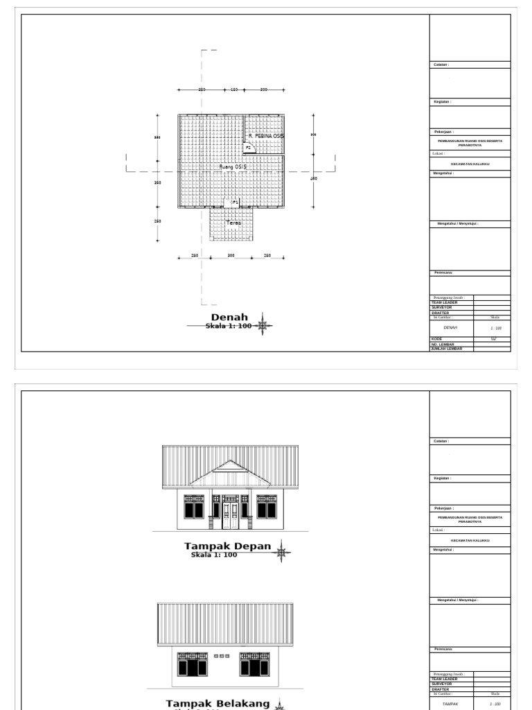 Rab Dan Gambar Pem - Ruang Osis Sman 3 Kalukku-2-16 | PDF