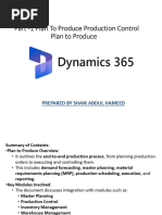 D365 Production Control Training Guide | PDF | Production And ...