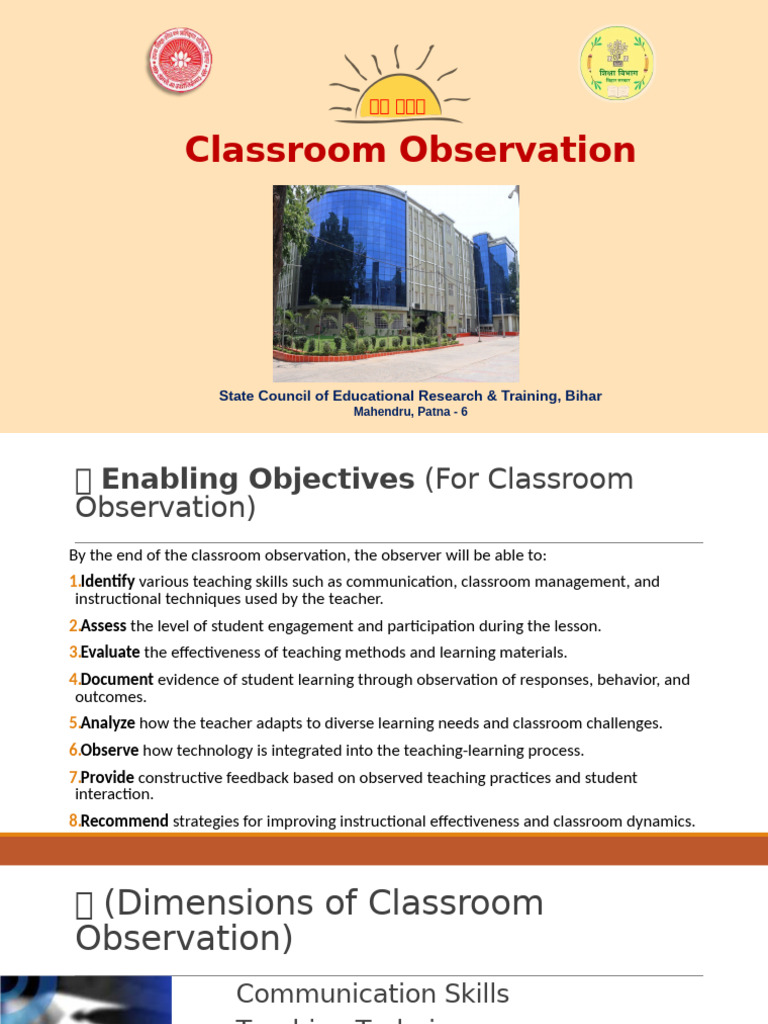 Classroom Observation | PDF | Learning | Pedagogy