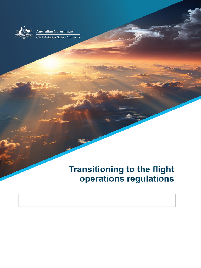 Advisory Circular 01 03 Transitioning Flight Operations Regulations ...